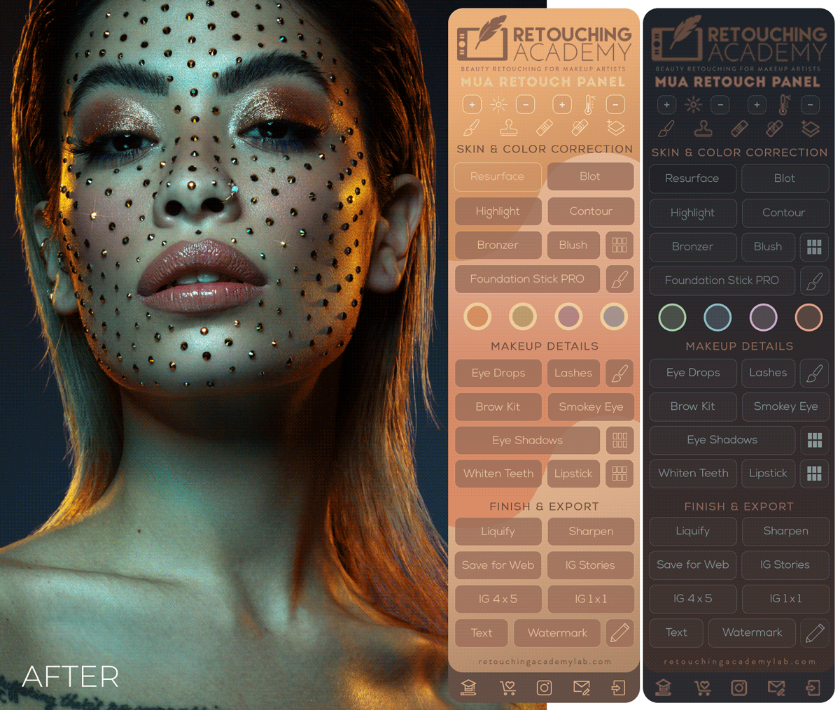 MUA Retouch Panel - Master Beauty Photography