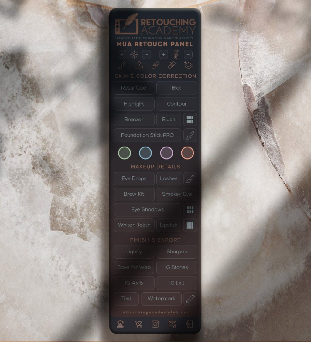 MUA Retouch Panel - Master Beauty Photography